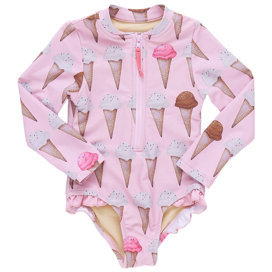 Girls Arden Ice cream bathing suit - Neapolitan – Flora Ottimer